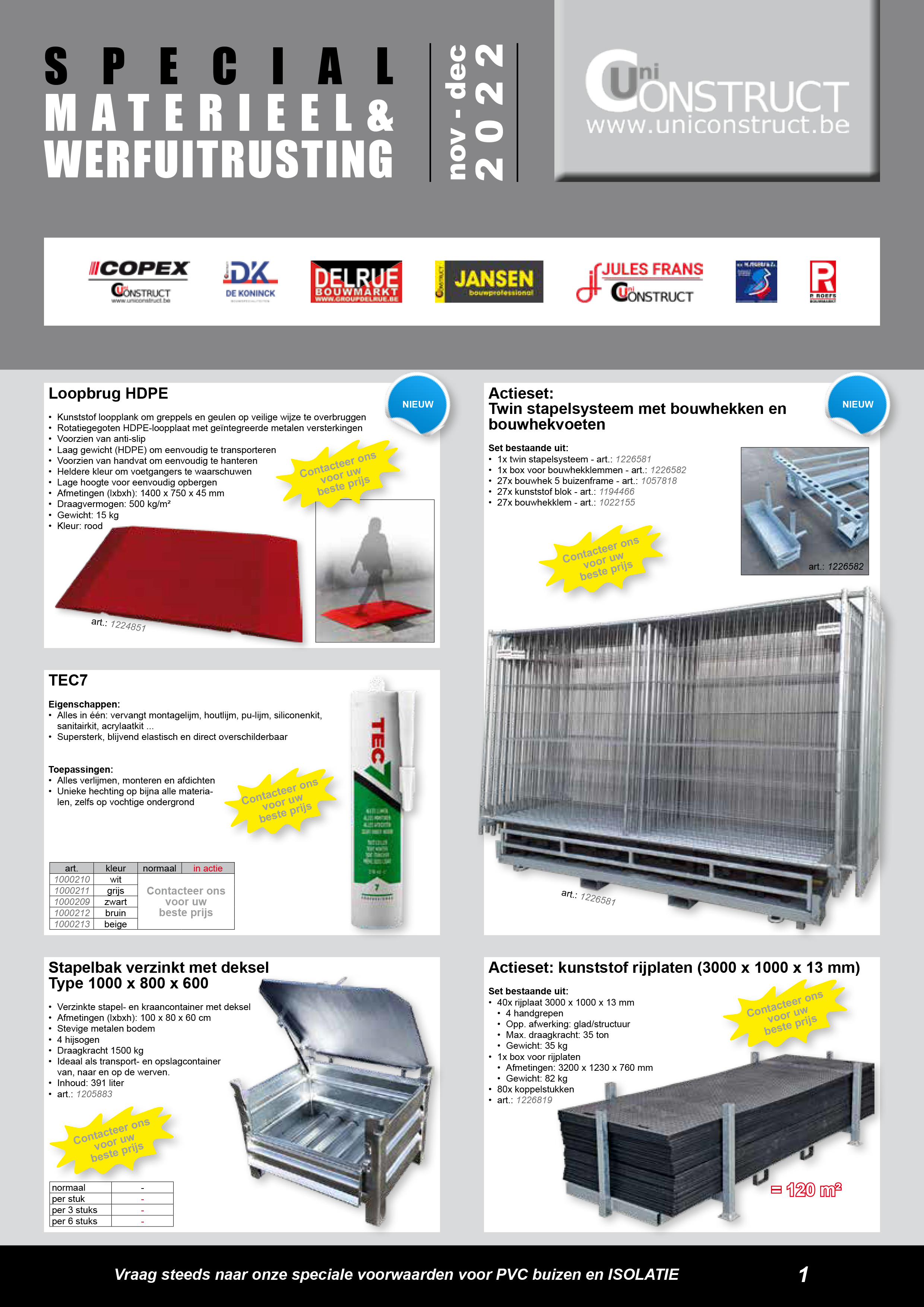 Promoties - Uniconstruct