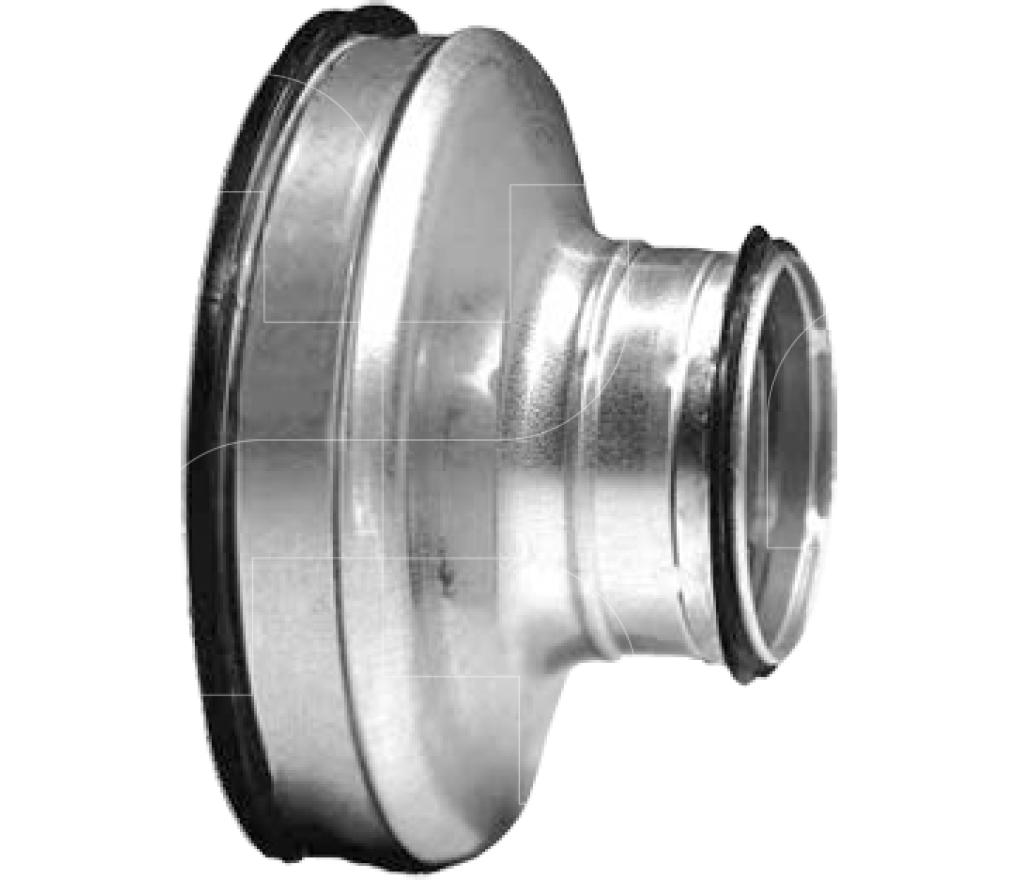 Reductie centrisch prefab Ø180x160 met dichting - Uniconstruct